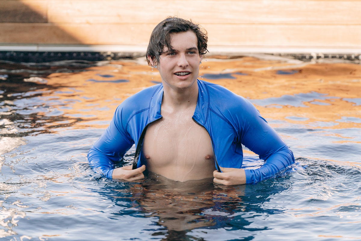 Men’s Zip Rash Guard – Blue Royal | TutuBlue – TUTUBLUE