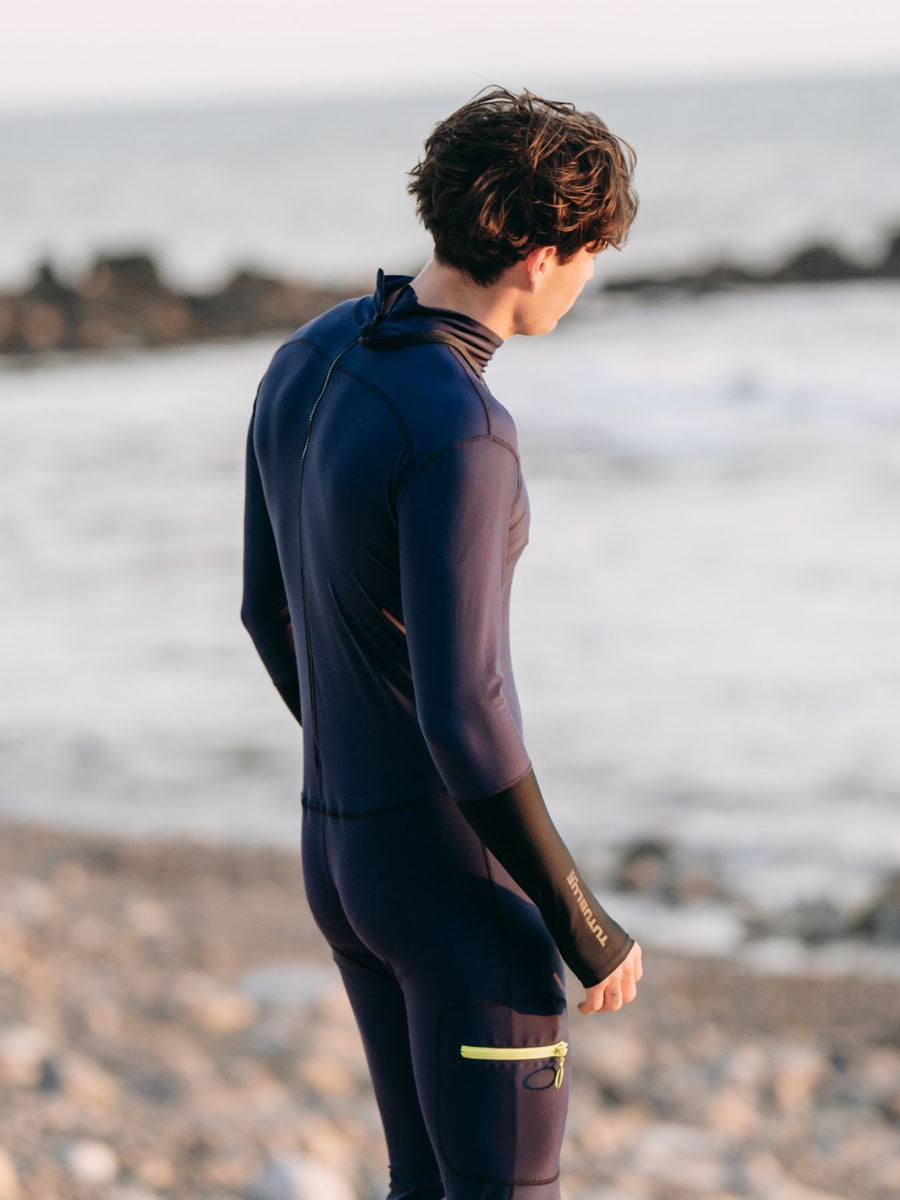Men's Full-Body UPF 50+ Sun Protective Swimsuit - Navy – TUTUBLUE